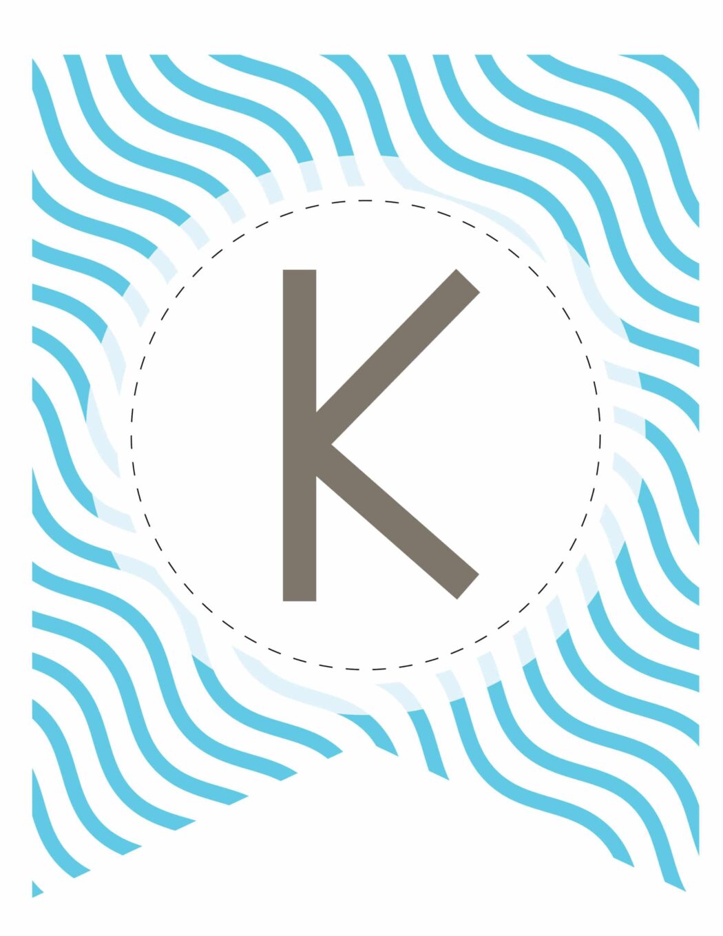 Free Printable Colorful Striped Pattern Banner Letters - World of ...