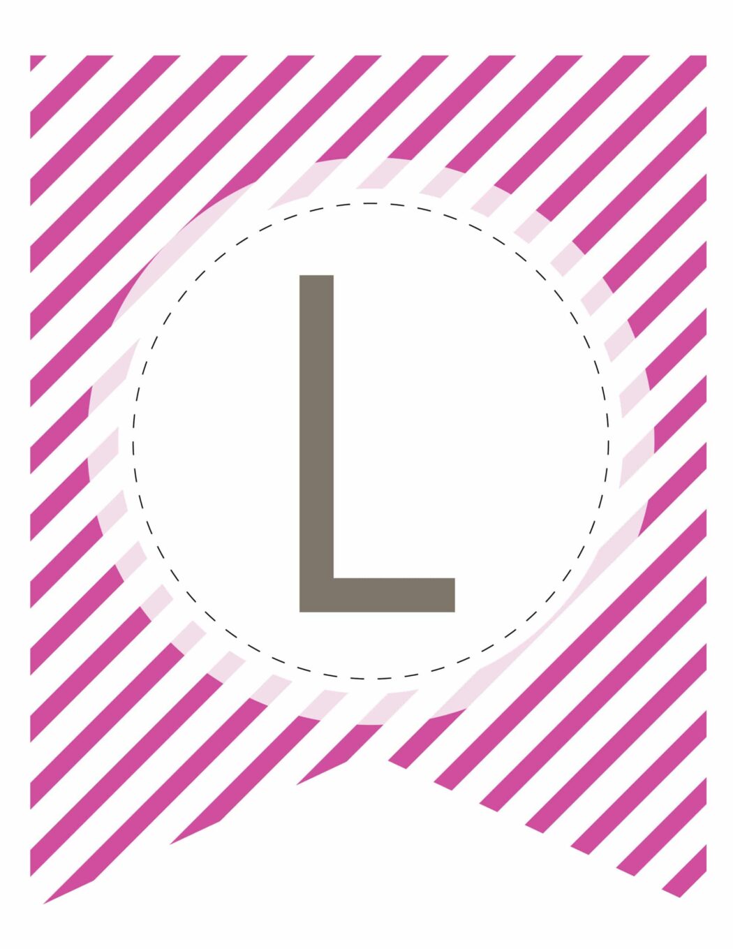 Free Printable Colorful Striped Pattern Banner Letters - World of ...