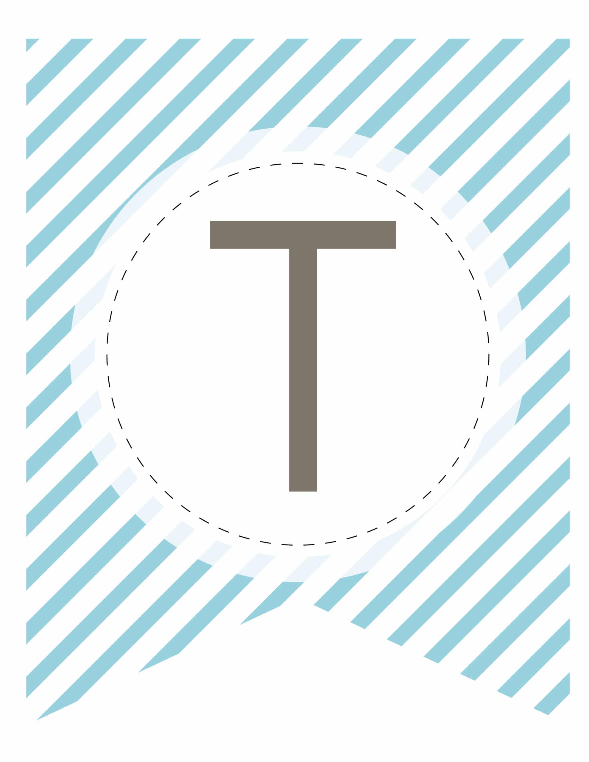 Free Printable Colorful Striped Pattern Banner Letters - World of ...