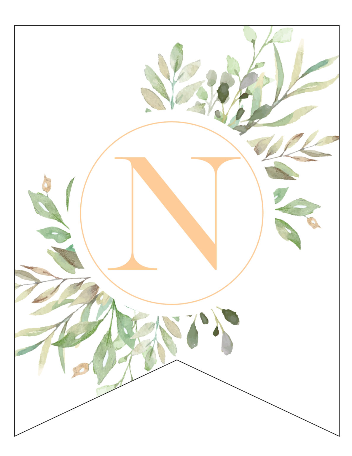 Free Printable Floral Banner - World of Printables