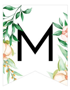 Free Printable Floral Botanical Banner - World of Printables