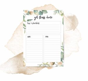 Floral To Do List Template - Free Printable - World of Printables