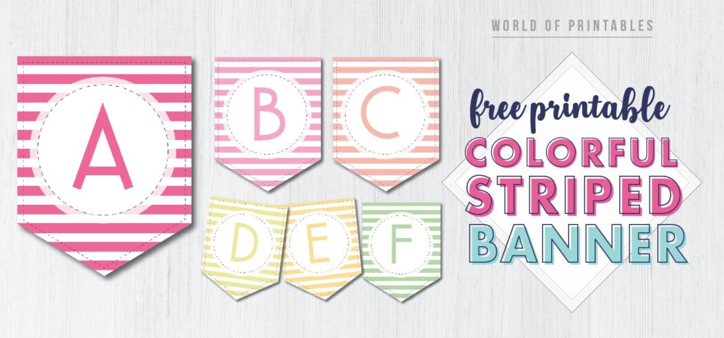 Free printable banner letters