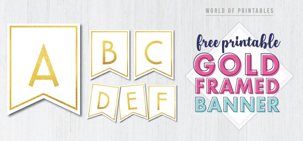 Happy Birthday Party Banner Free Printable - World of Printables