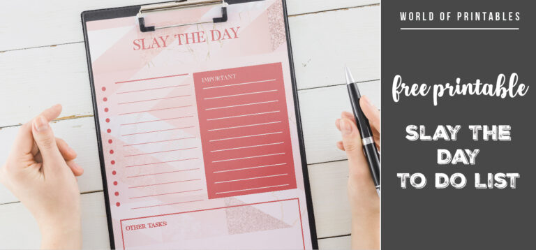 Free Printable Floral Frame To-Do List - World of Printables