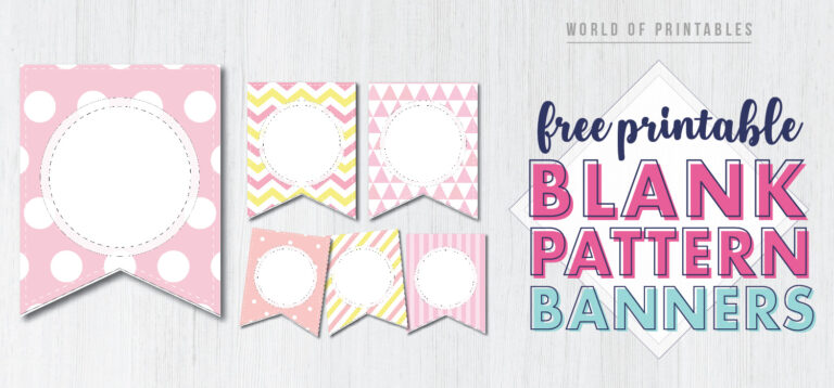 Free Printable Simple Colorful Banner Letters - World of Printables