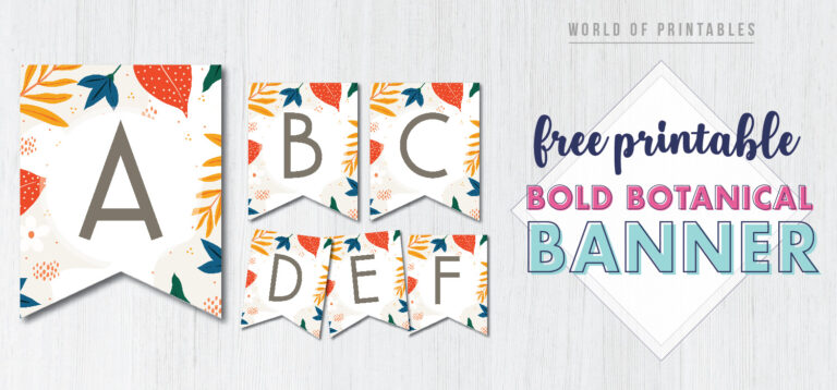 Free printable banner letters