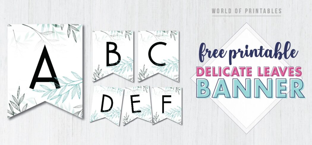 Free Printable Simple Colorful Banner Letters - World of Printables