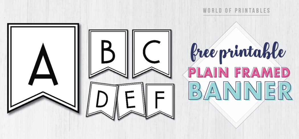Free printable banner letters