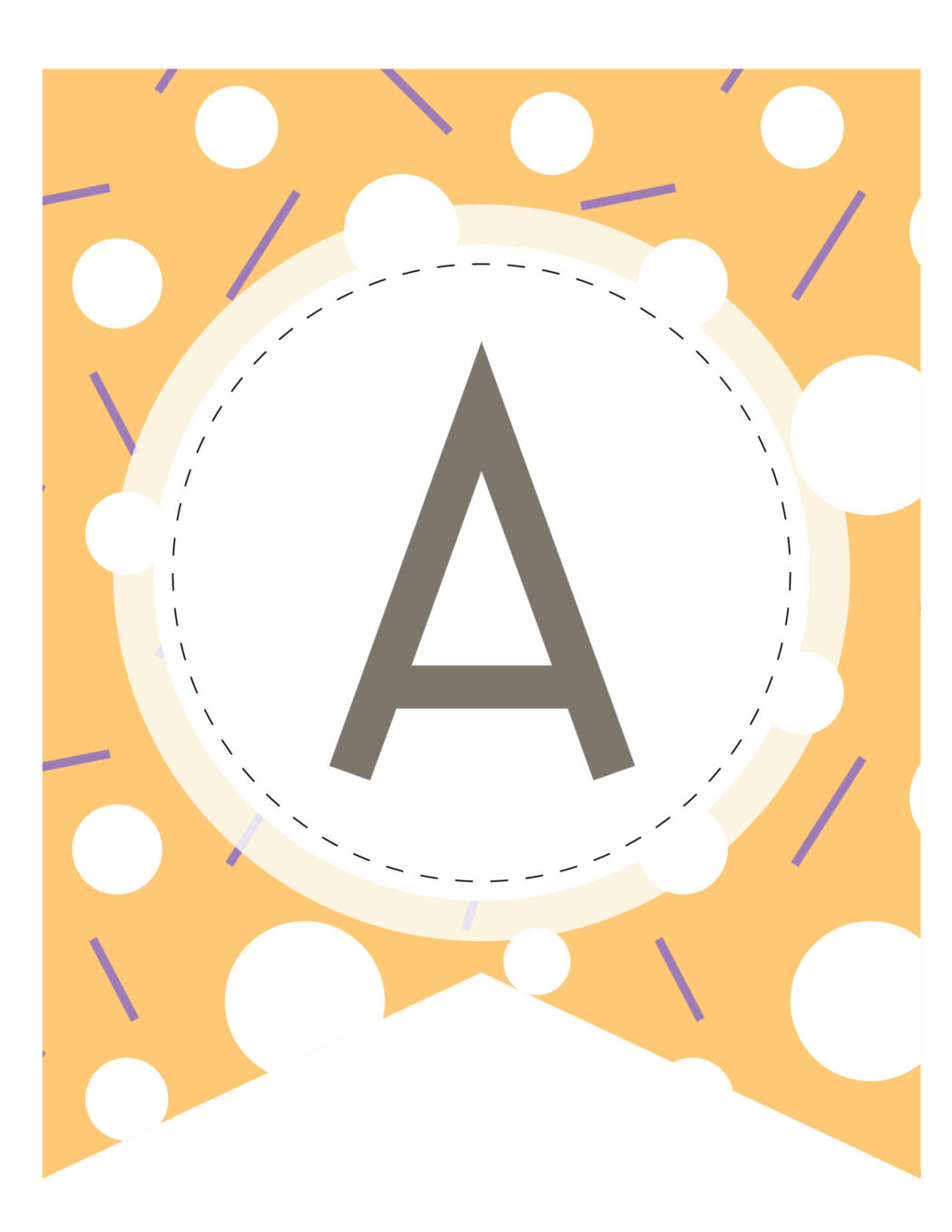 Free Printable Fun Abstract Banner Letters - World of Printables