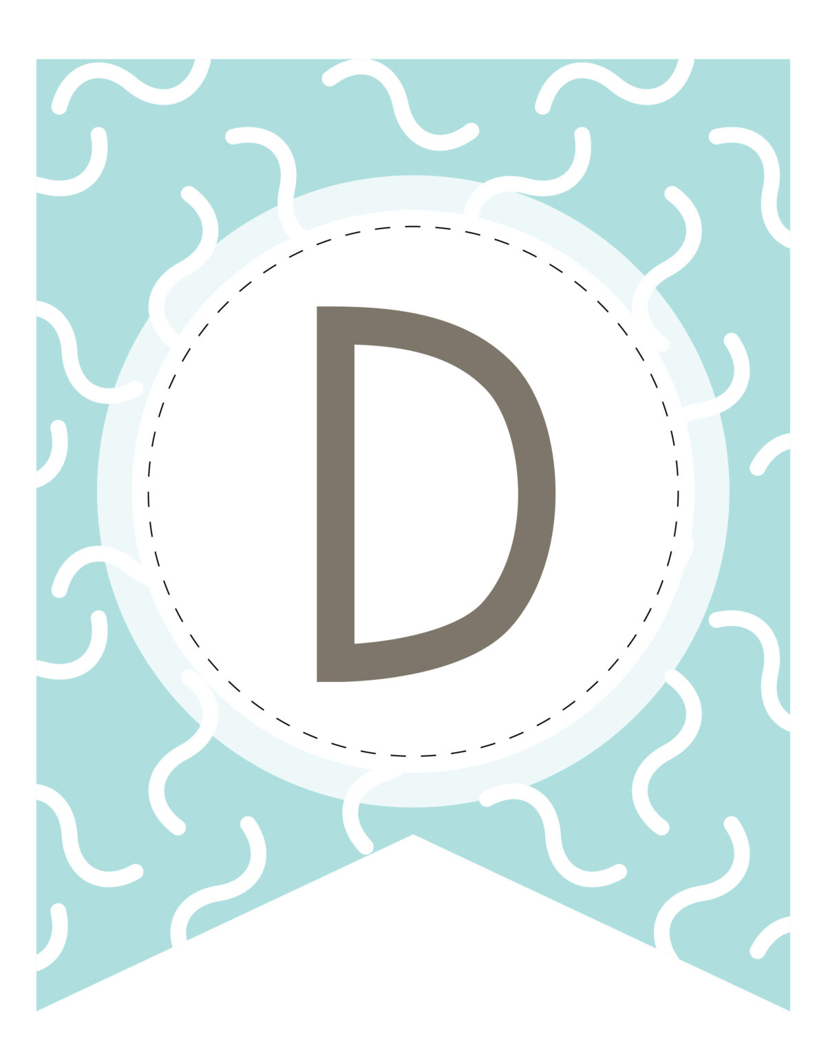 Free Printable Fun Abstract Banner Letters - World of Printables