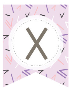 Free Printable Fun Abstract Banner Letters - World of Printables