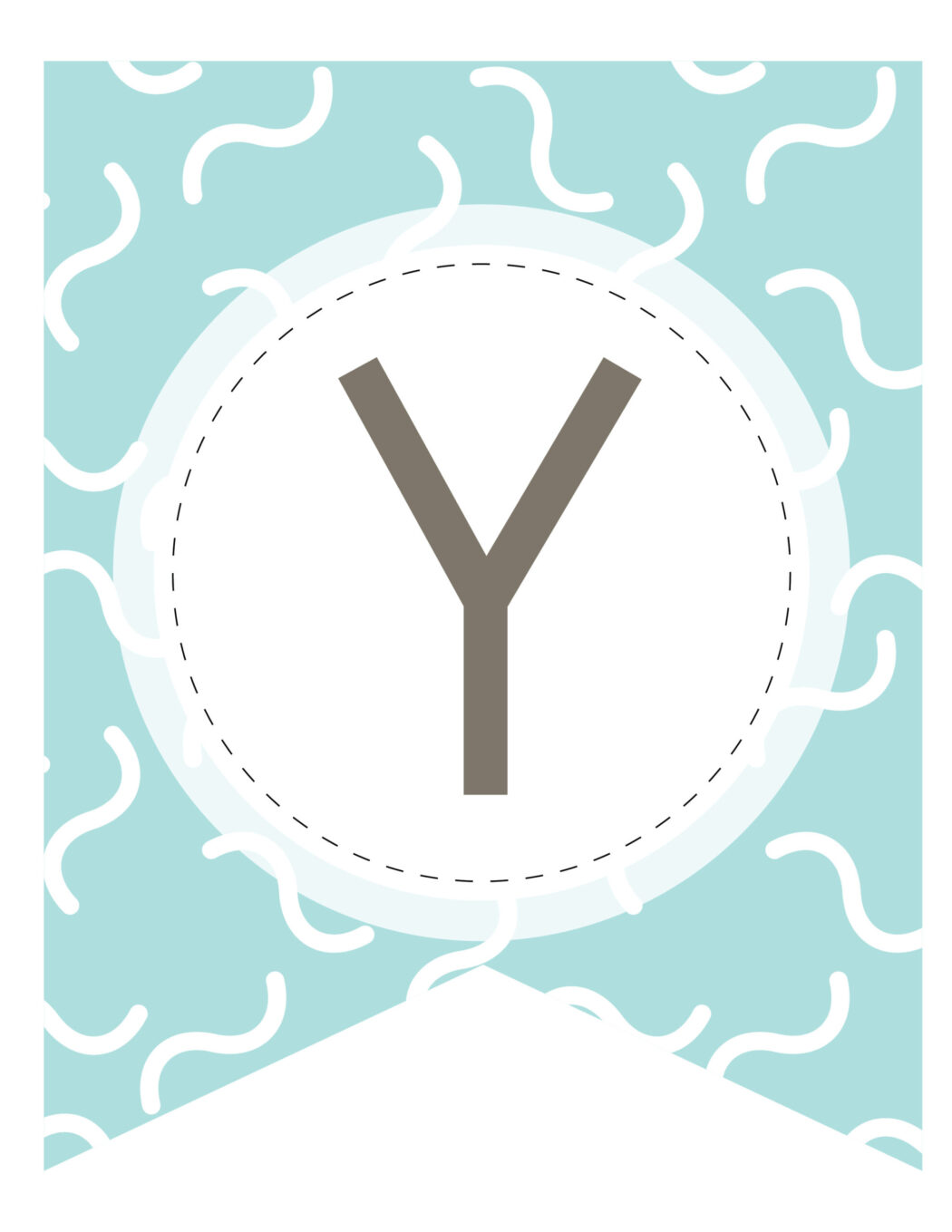 Free Printable Fun Abstract Banner Letters - World of Printables