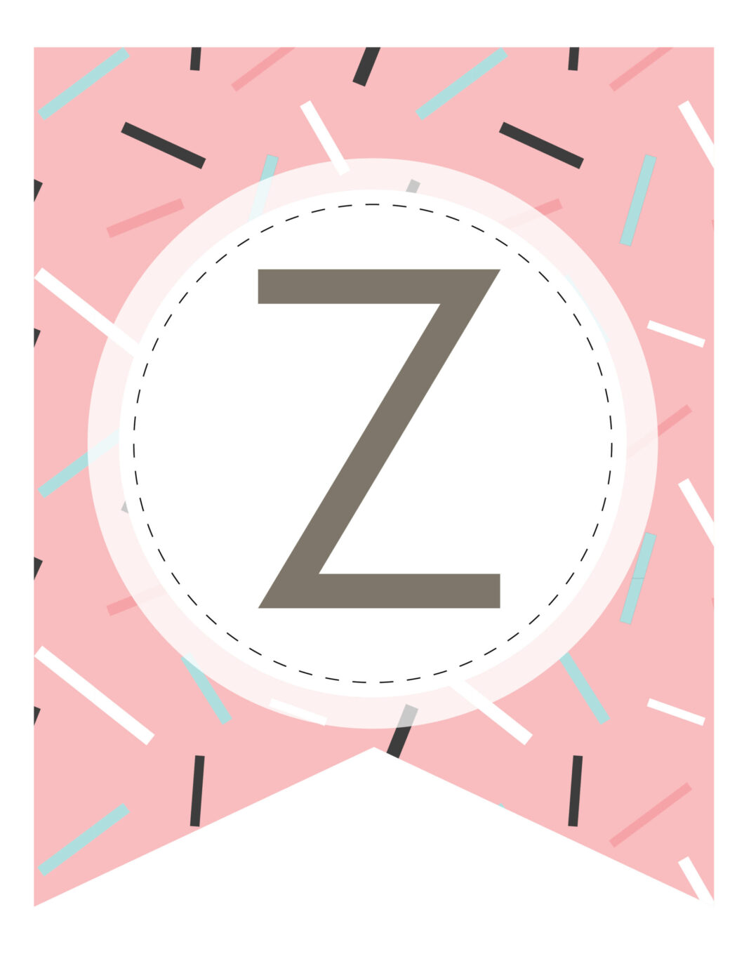 Free Printable Fun Abstract Banner Letters - World of Printables