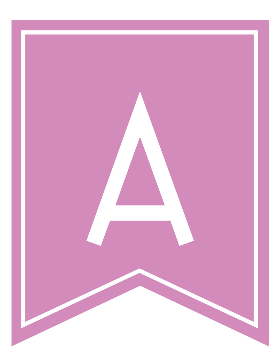 Free Printable Girls Pink Banner Letters - World of Printables
