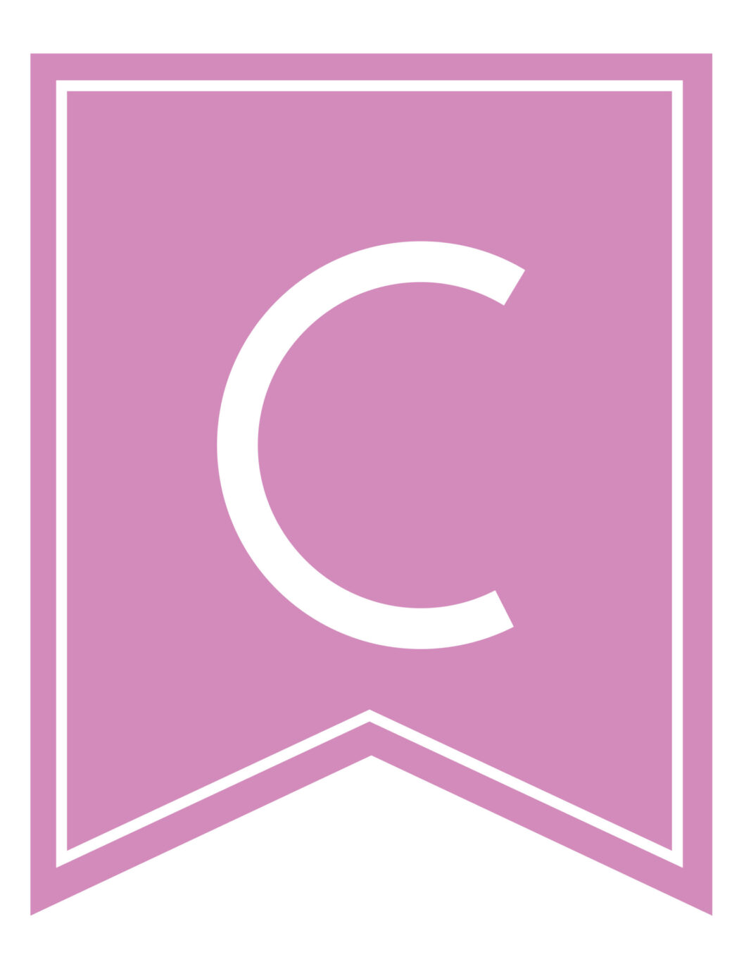 Free Printable Girls Pink Banner Letters - World of Printables