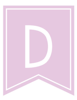 Free Printable Girls Pink Banner Letters - World of Printables