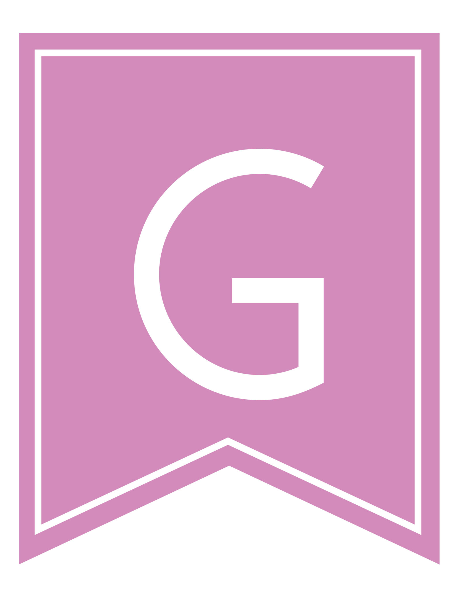 Free Printable Girls Pink Banner Letters - World of Printables