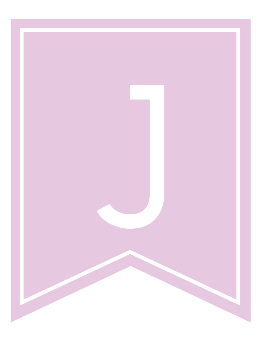 Free Printable Girls Pink Banner Letters - World of Printables