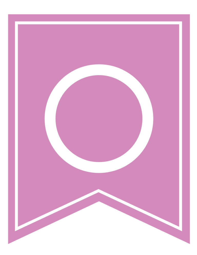 Free Printable Girls Pink Banner Letters - World of Printables
