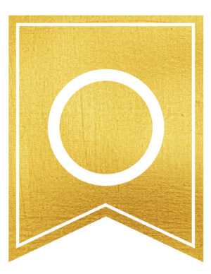 Free Printable Gold Banner Letters - World of Printables