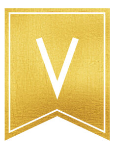 Free Printable Gold Banner Letters - World of Printables