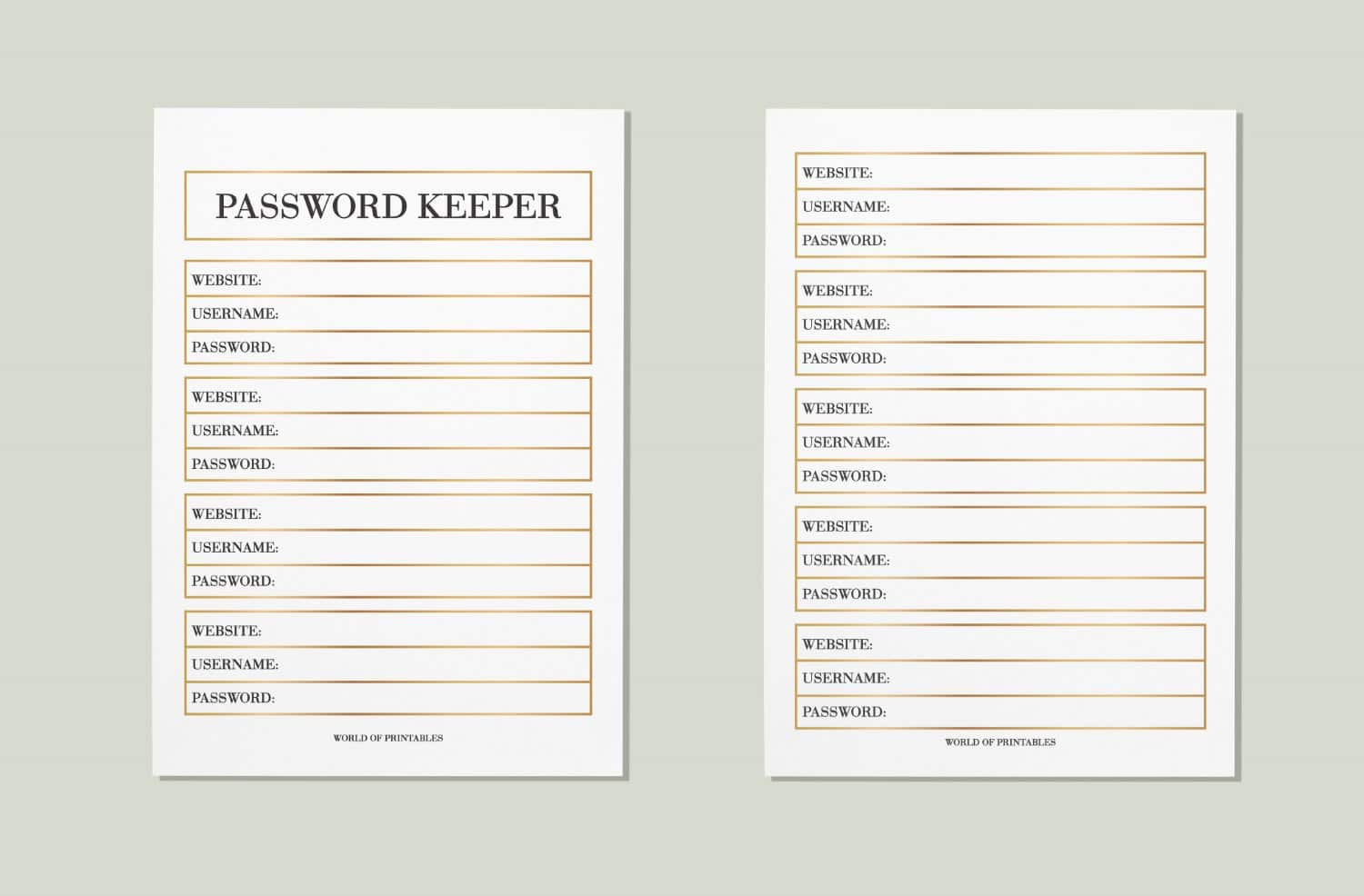 15 Beautiful Free Password Keeper Printables To Suit Any Planner