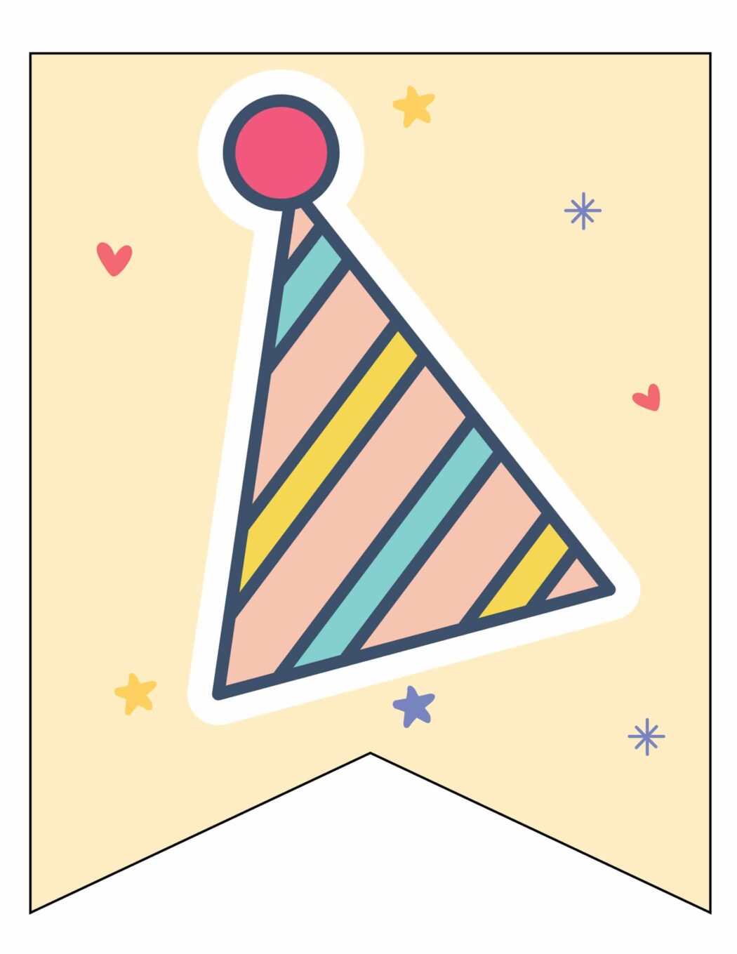 Happy Birthday Party Banner Free Printable - World of Printables