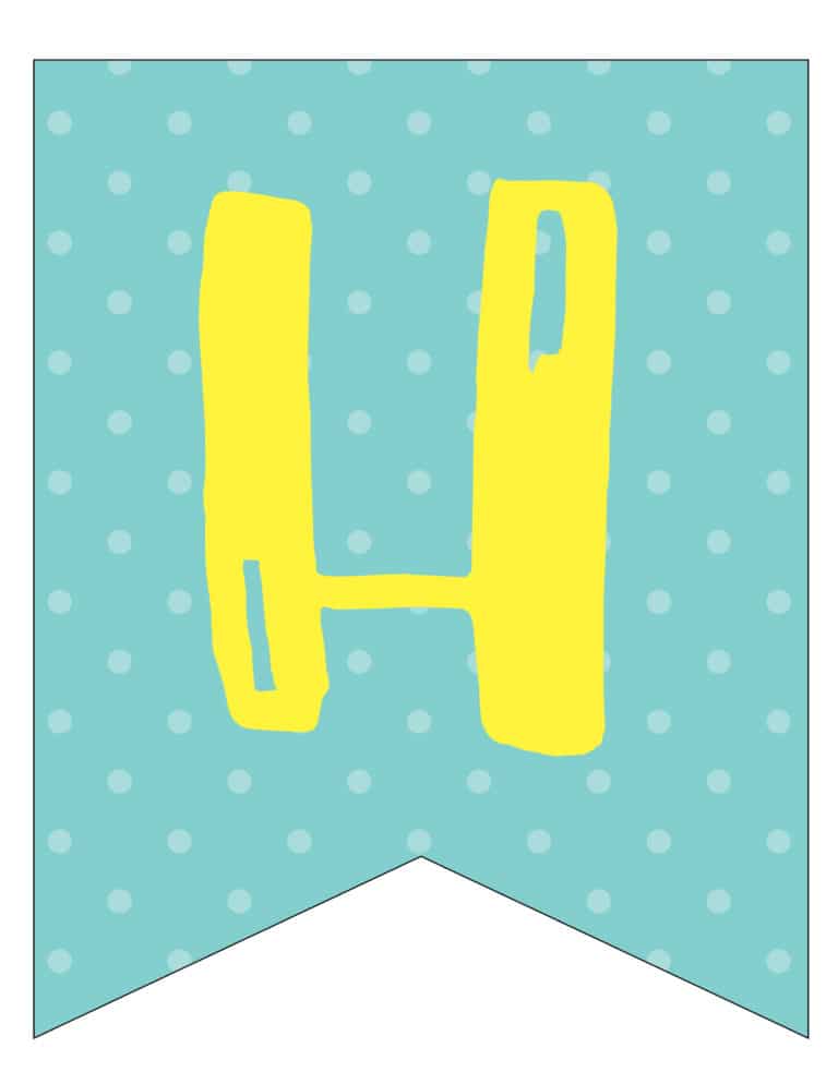 Free printable banner letters