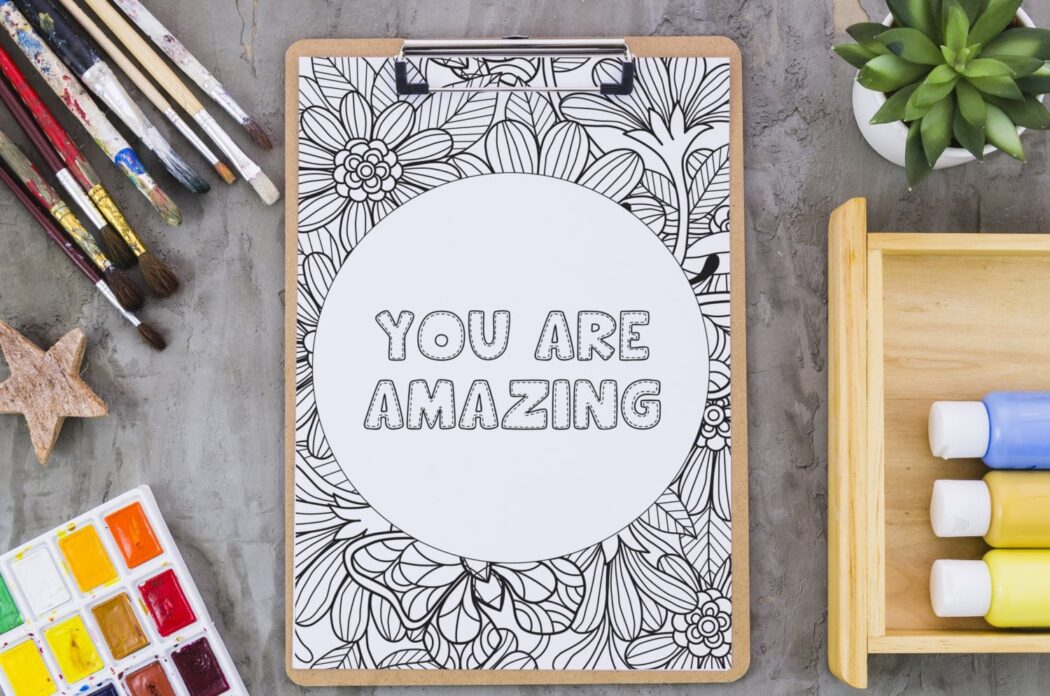 Free Printable Fun Inspirational Quote Coloring Page - You Are Amazing ...