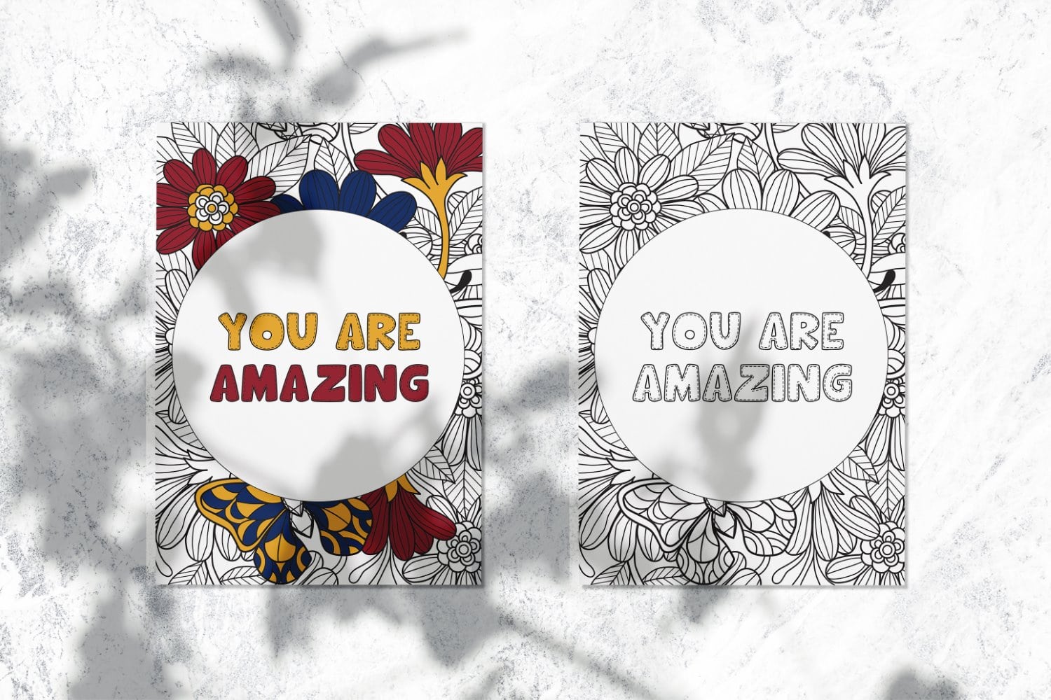 Free Printable Fun Inspirational Quote Coloring Page - You Are Amazing ...