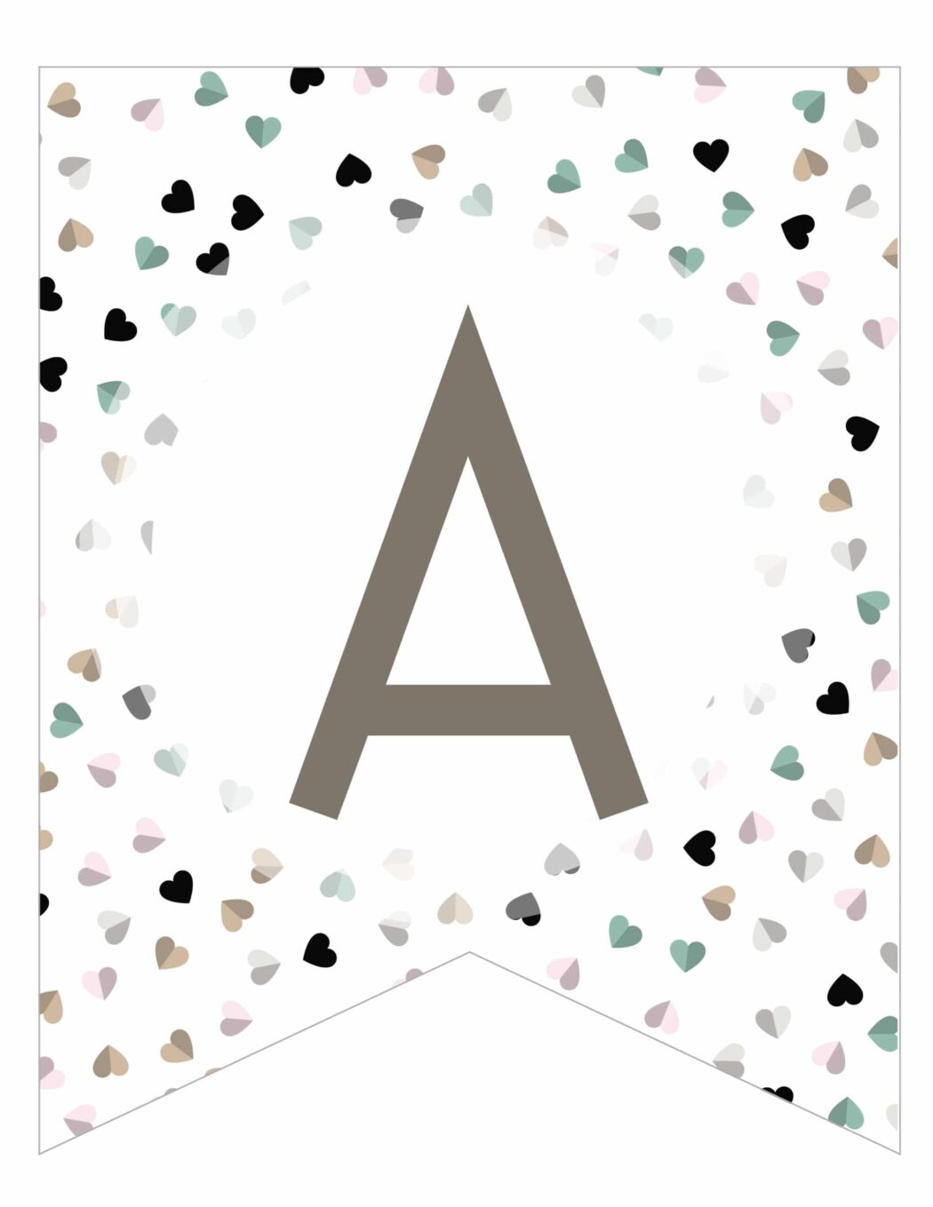 Free Printable Little Hearts Banner - World of Printables