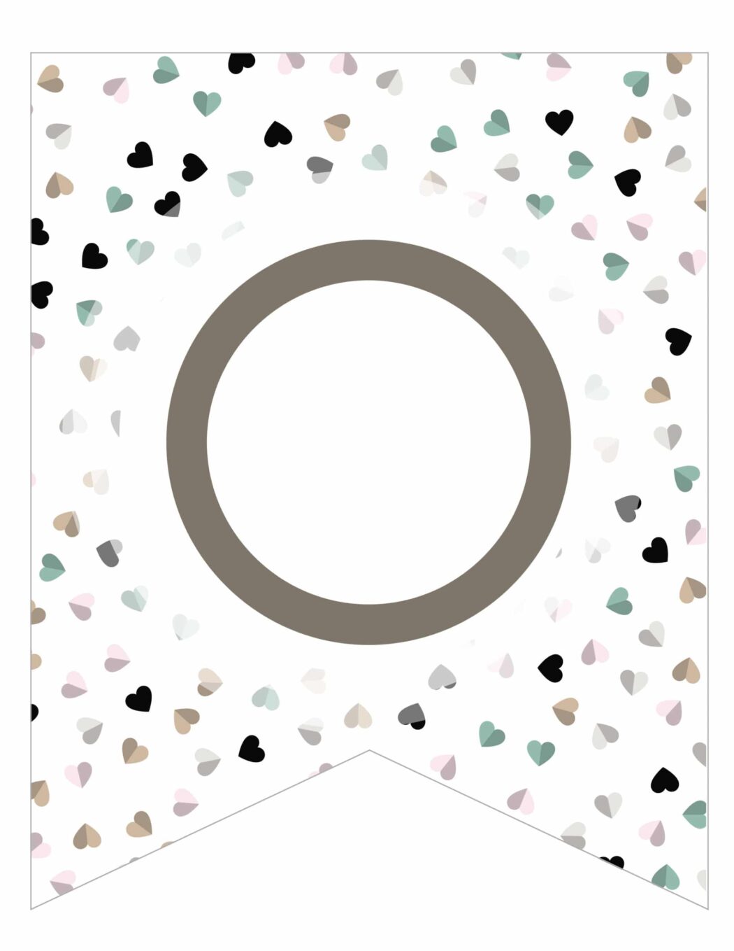 Free Printable Little Hearts Banner - World of Printables