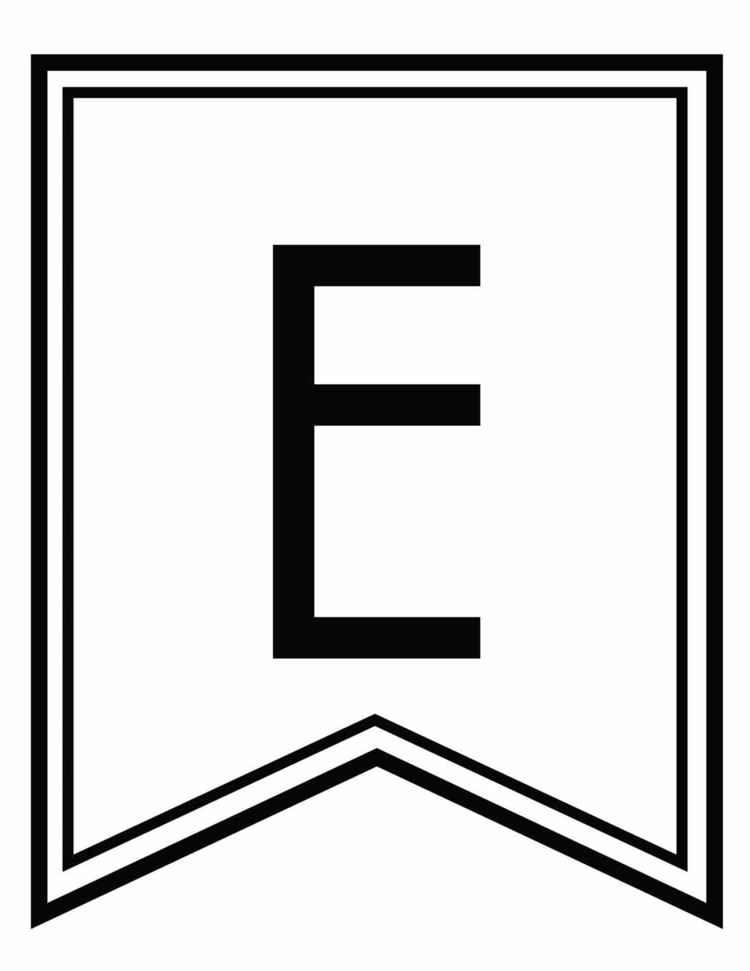 Free Printable Plain Framed Banner Letters - World of Printables