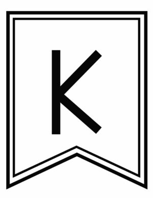 Free Printable Plain Framed Banner Letters - World of Printables