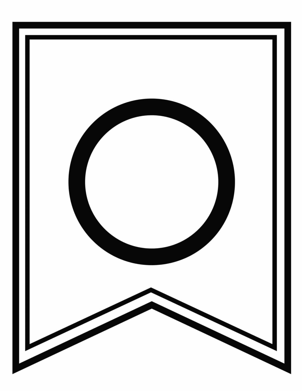 Free Printable Plain Framed Banner Letters - World of Printables