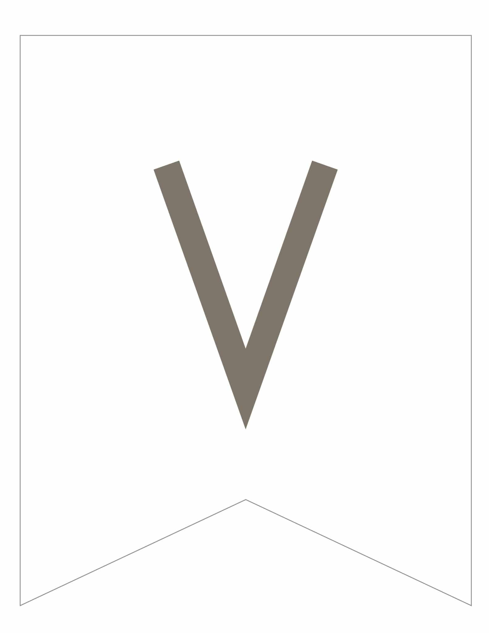 Free Printable Simple Banner Letters - World of Printables