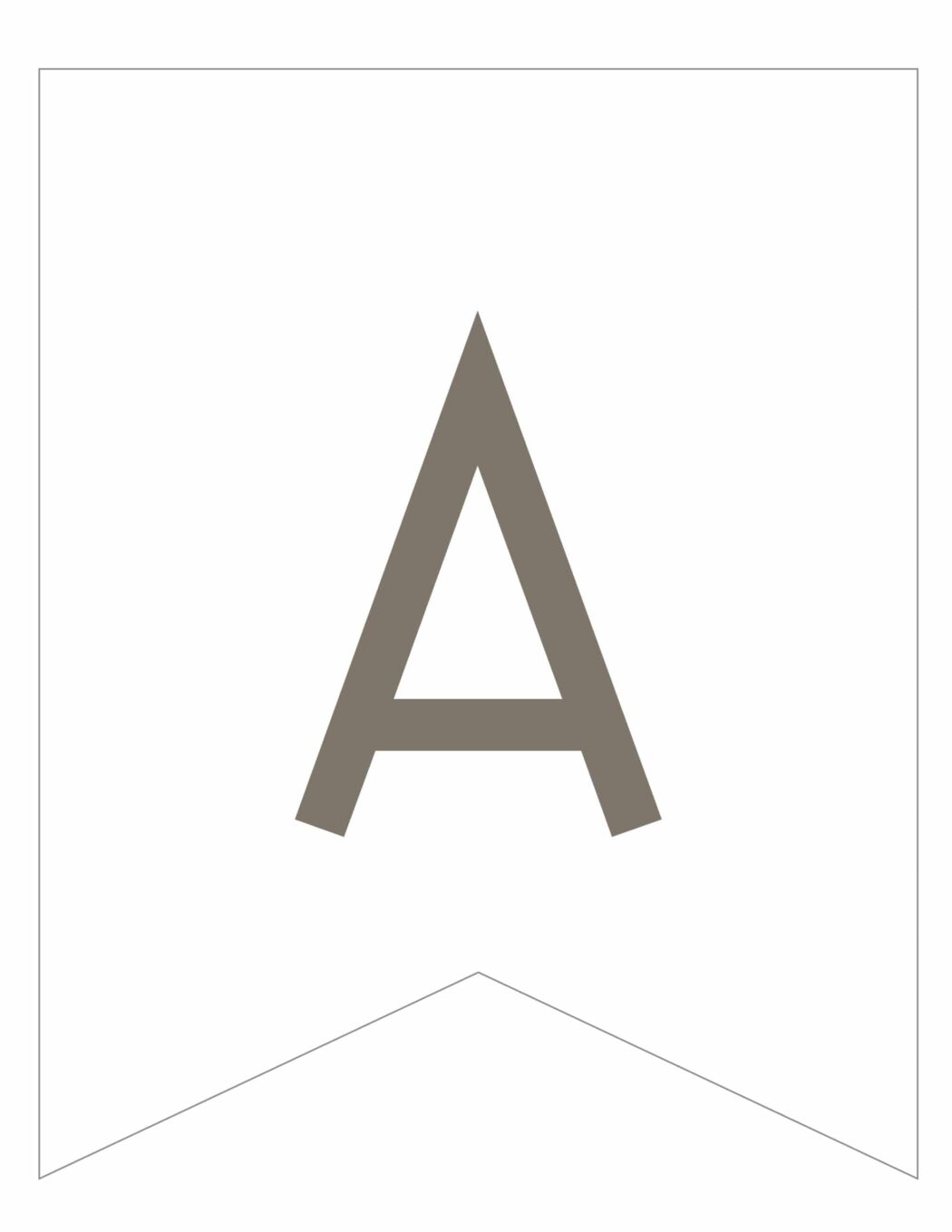 Free Printable Simple Banner Letters - World of Printables