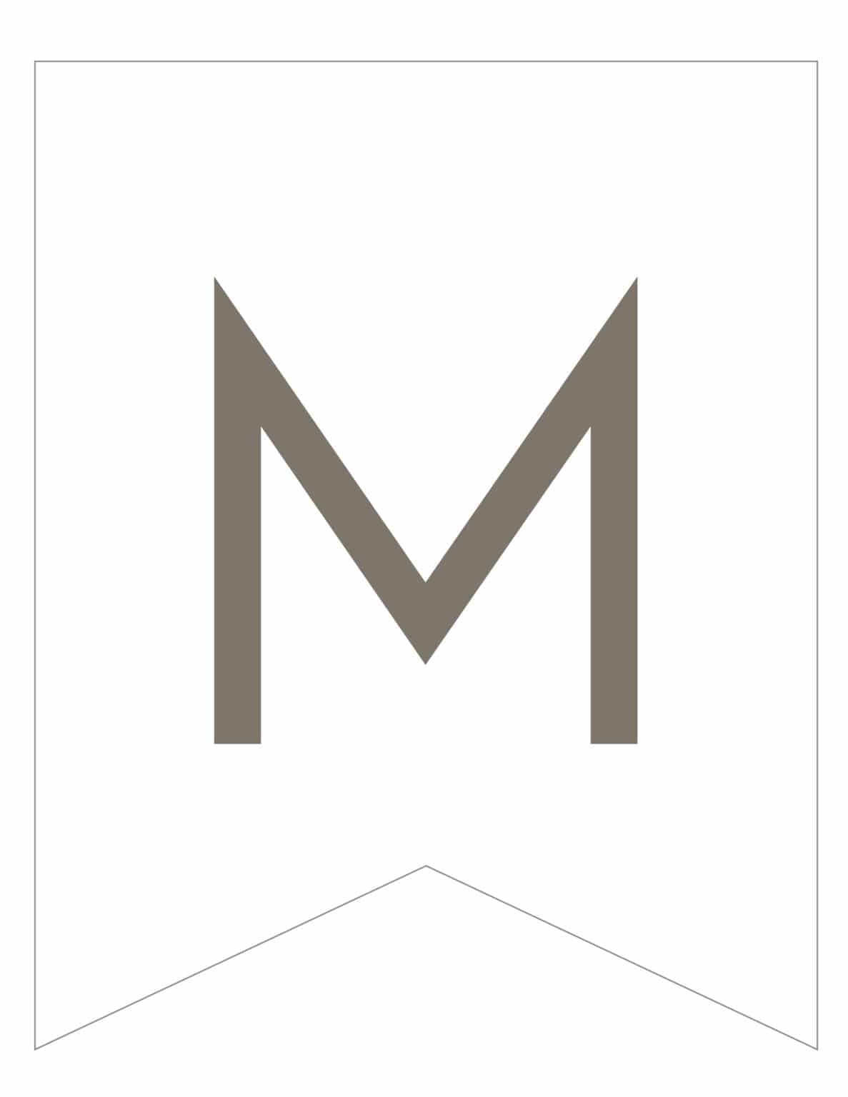 Free Printable Simple Banner Letters - World of Printables