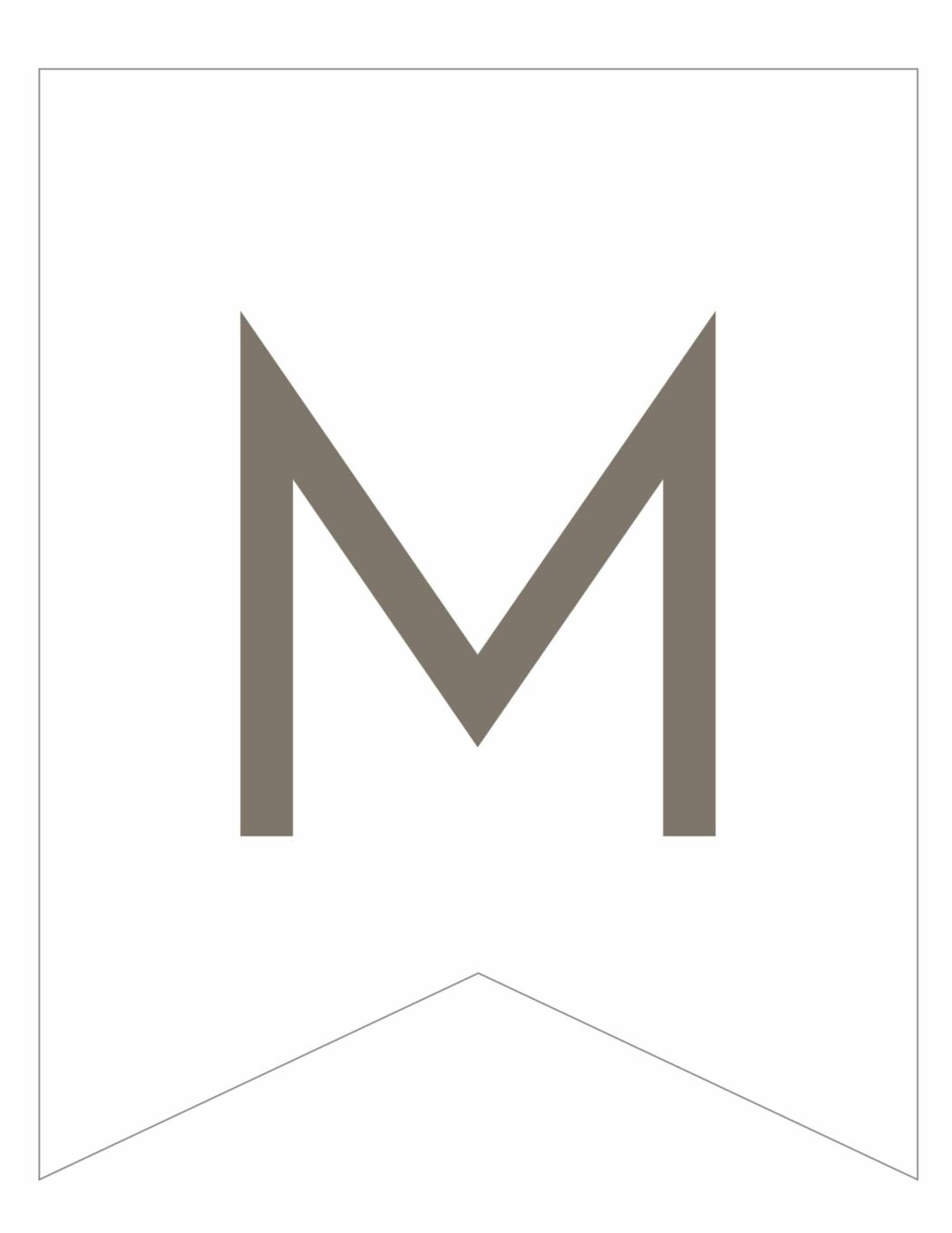 Free Printable Simple Banner Letters - World of Printables