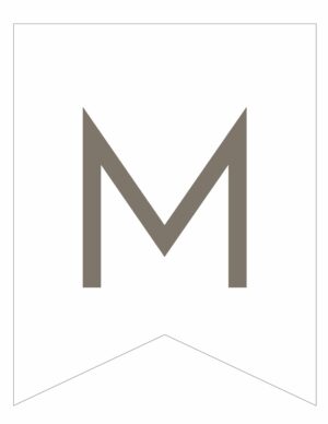 Free Printable Simple Banner Letters - World of Printables