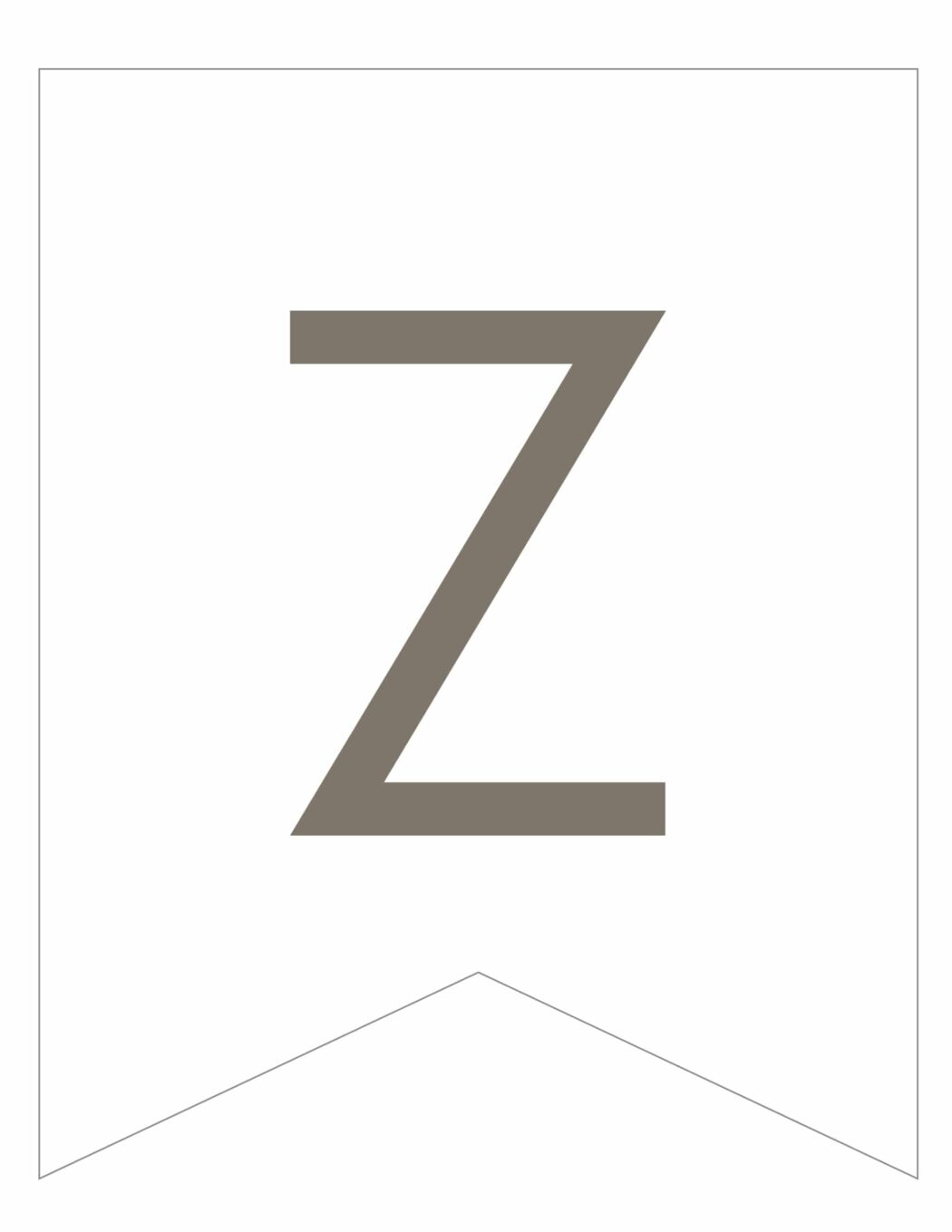 Free Printable Simple Banner Letters - World of Printables