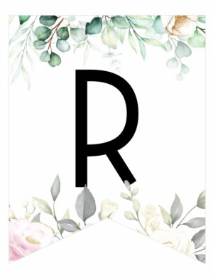 Free Printable Soft Botanical Banner - World of Printables