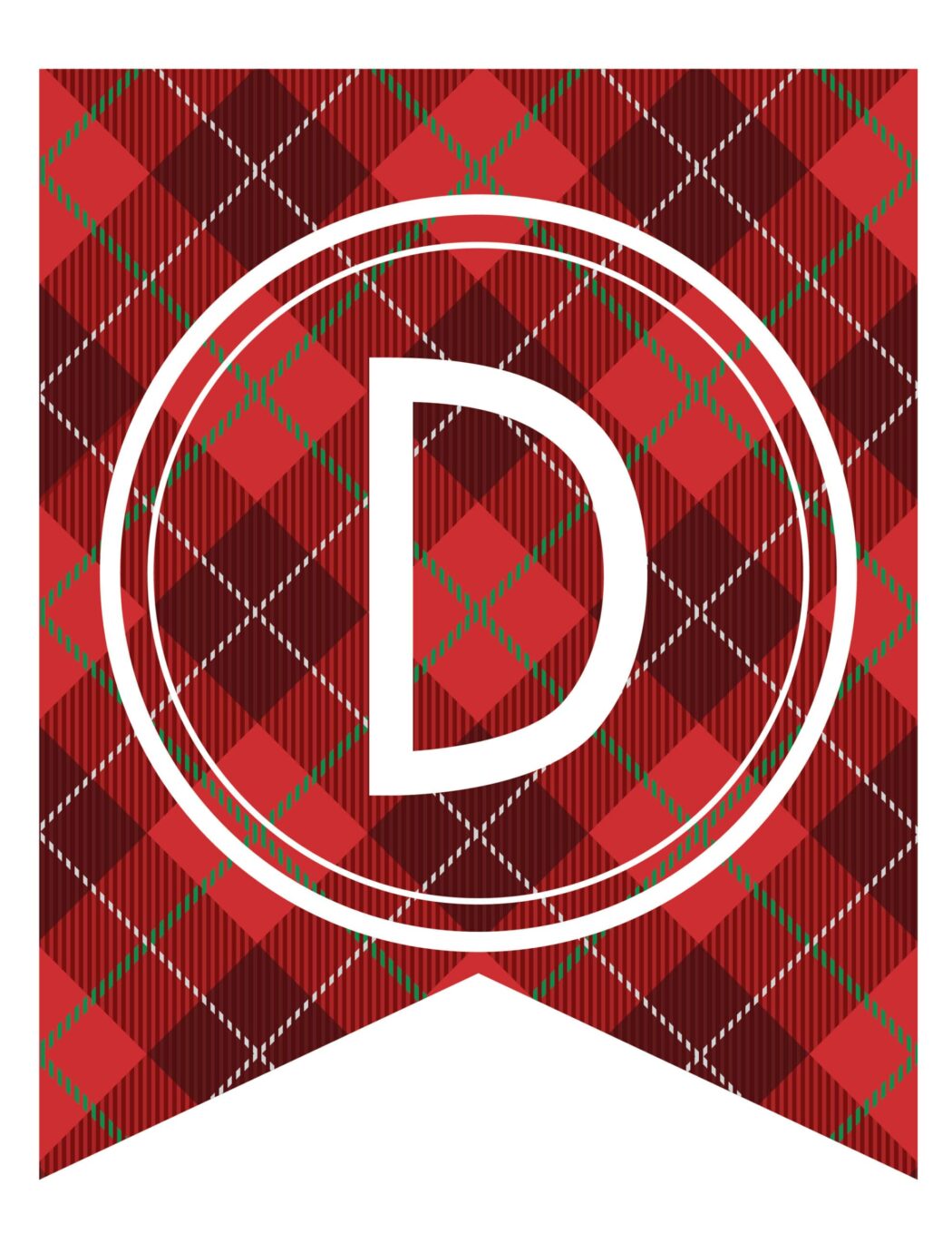 Free Printable Tartan Banner Letters - World of Printables