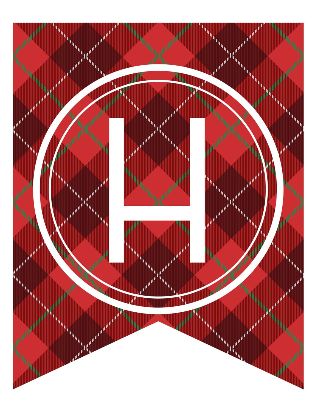 Free Printable Tartan Banner Letters - World of Printables