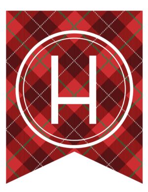 Free Printable Tartan Banner Letters - World of Printables