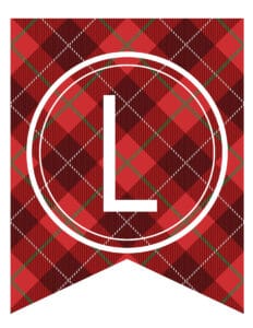 Free Printable Tartan Banner Letters - World of Printables