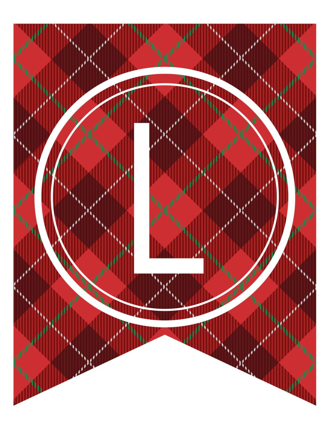 Free Printable Tartan Banner Letters - World of Printables
