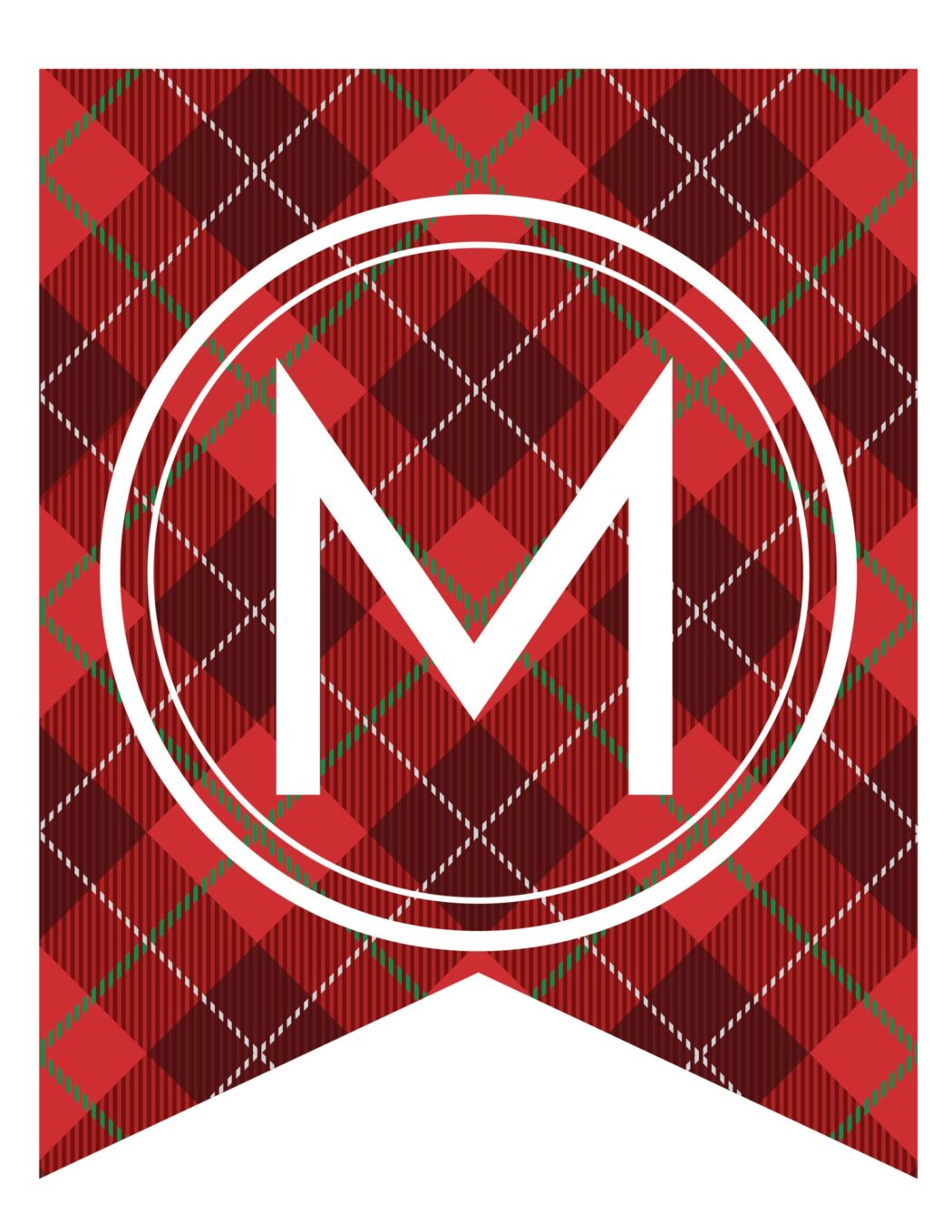 Free Printable Tartan Banner Letters - World of Printables