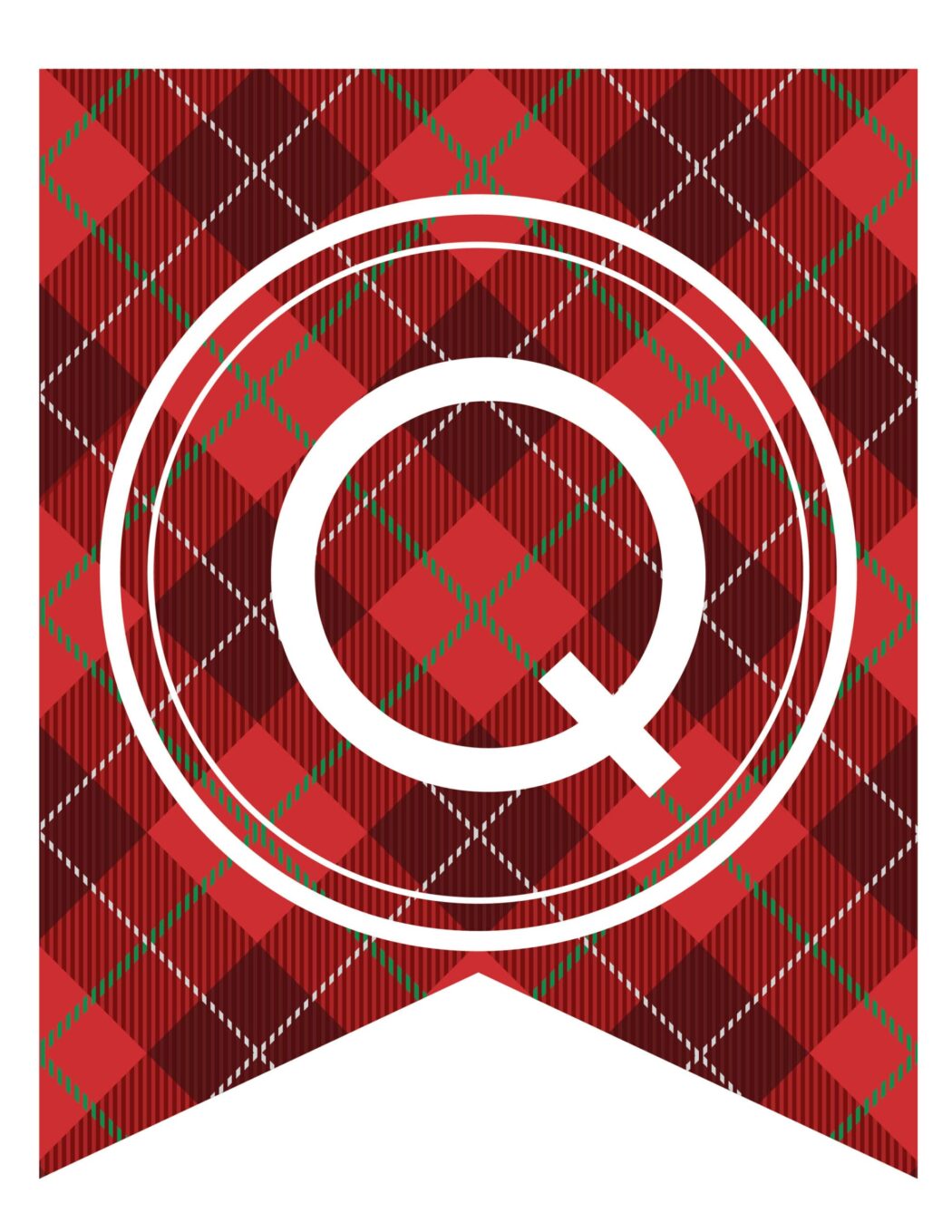 Free Printable Tartan Banner Letters - World of Printables